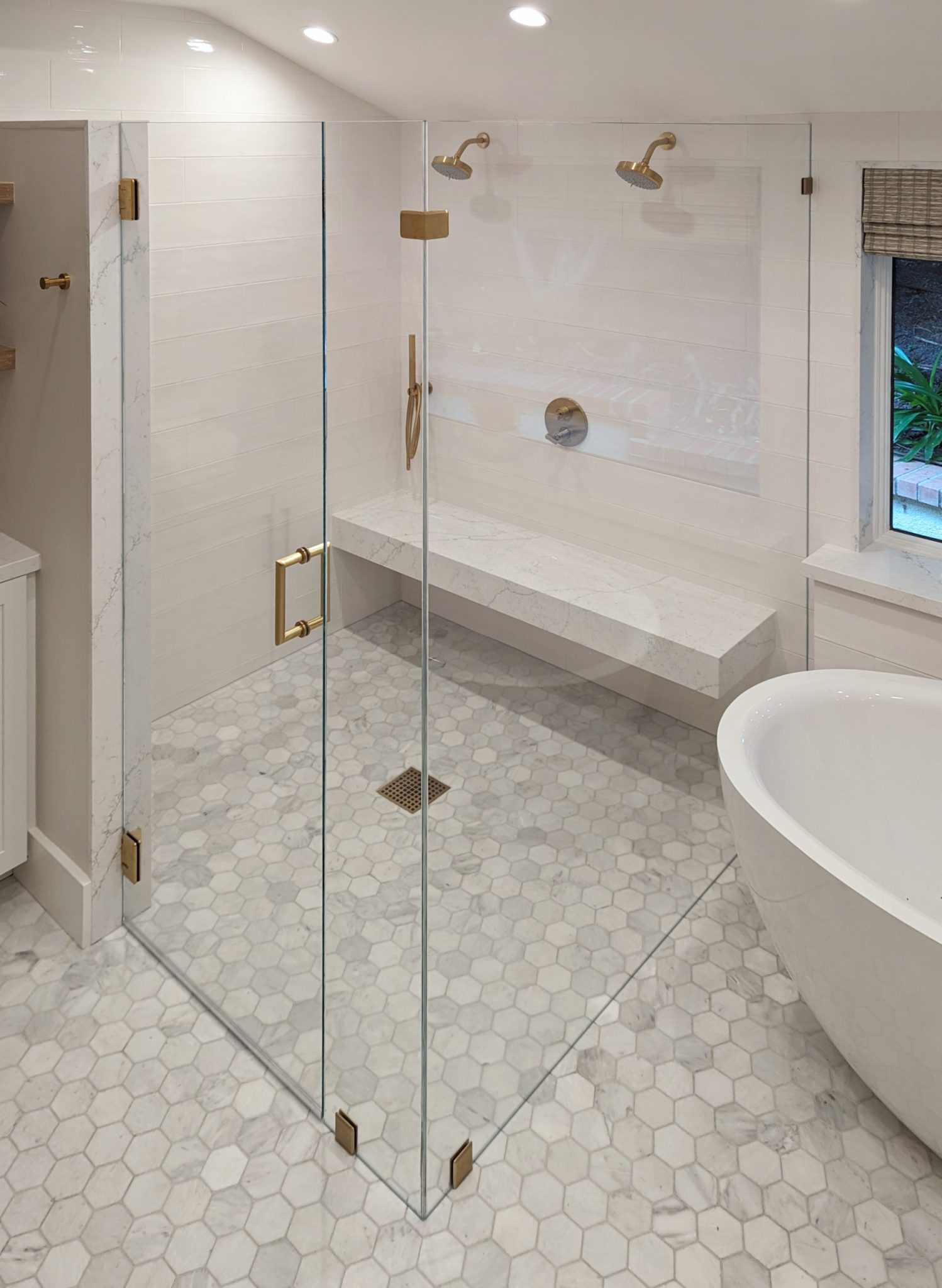 90 Degree Shower Doors - Blizzard Frameless