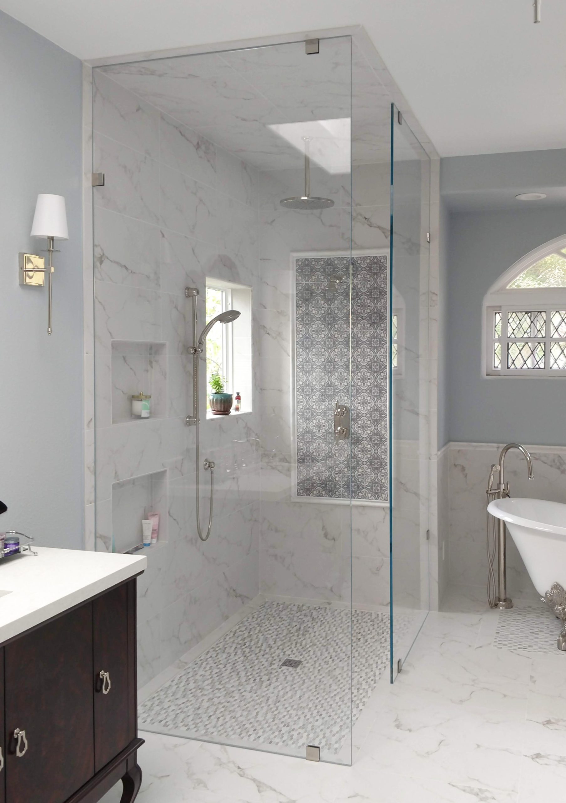 90 Degree Shower Doors - Blizzard Frameless